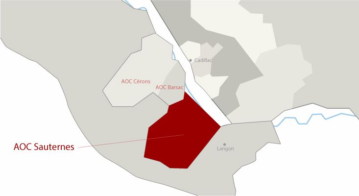 Vinos con denominación Sauternes AOC