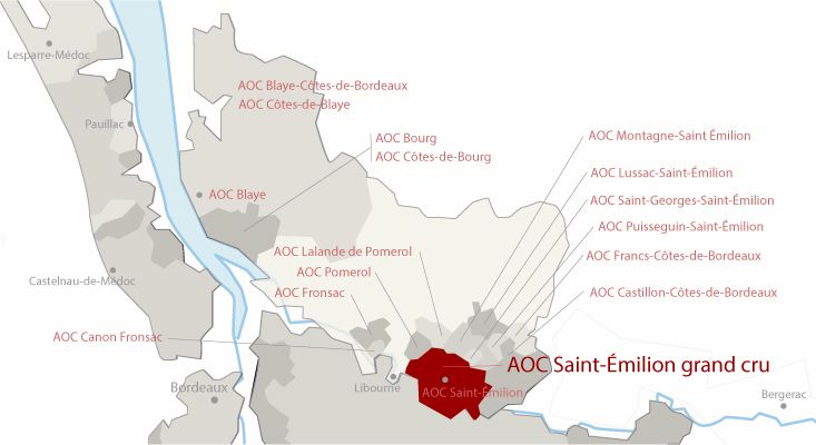 Vinos con denominación Saint-Émilion Grand Cru AOC