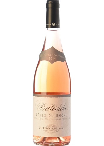 Wein von Chapoutier Belleruche Rosé - Côtes du Rhône AOC - online Kaufen.